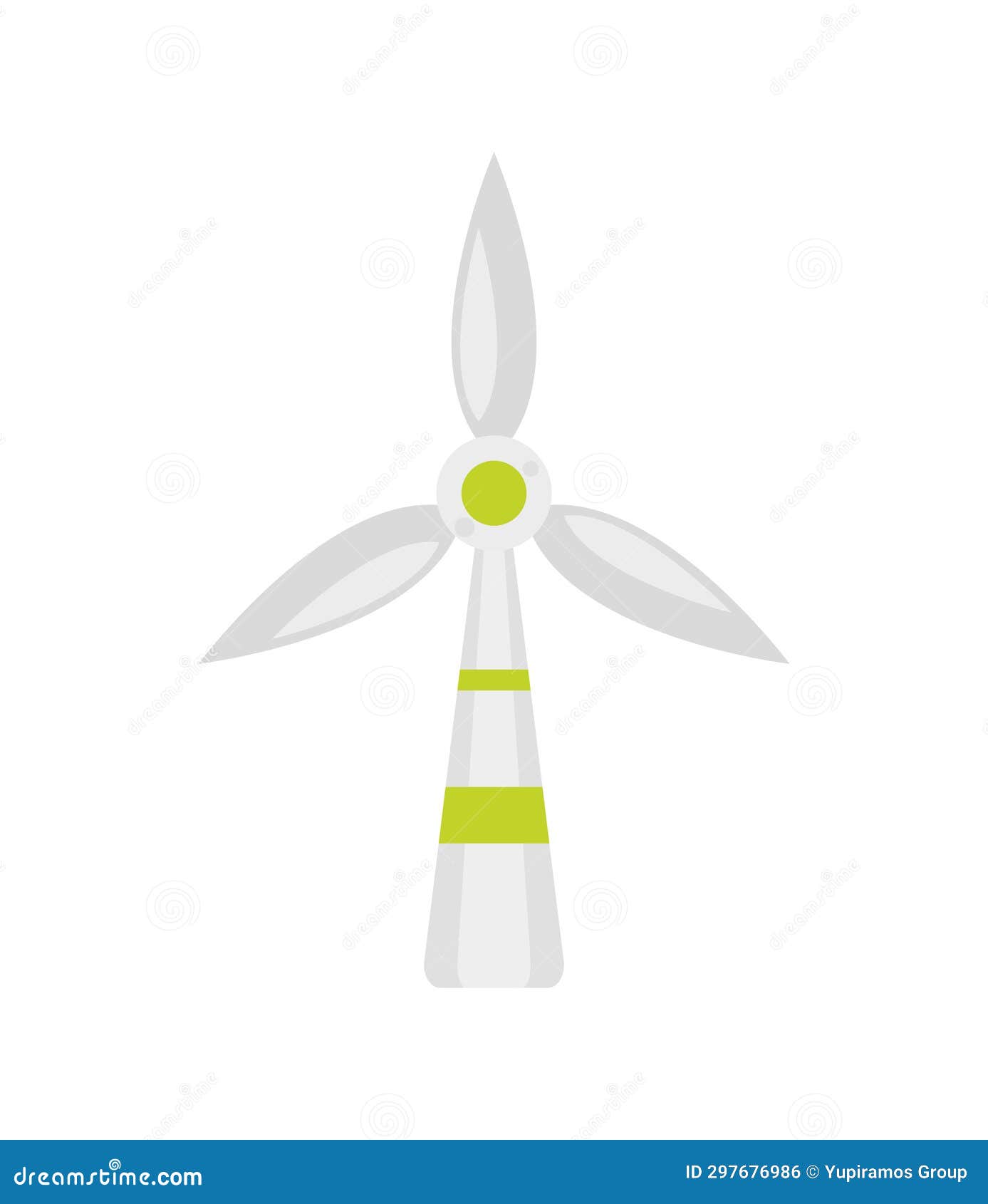 Wind turbine illustration stock vector. Illustration of electricity ...