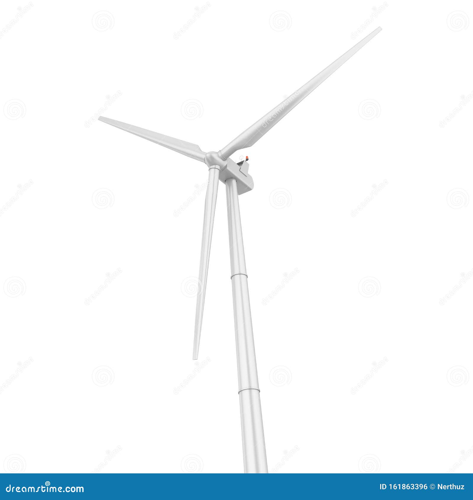 Wind Turbine Isolated stock illustration. Illustration of aerial ...