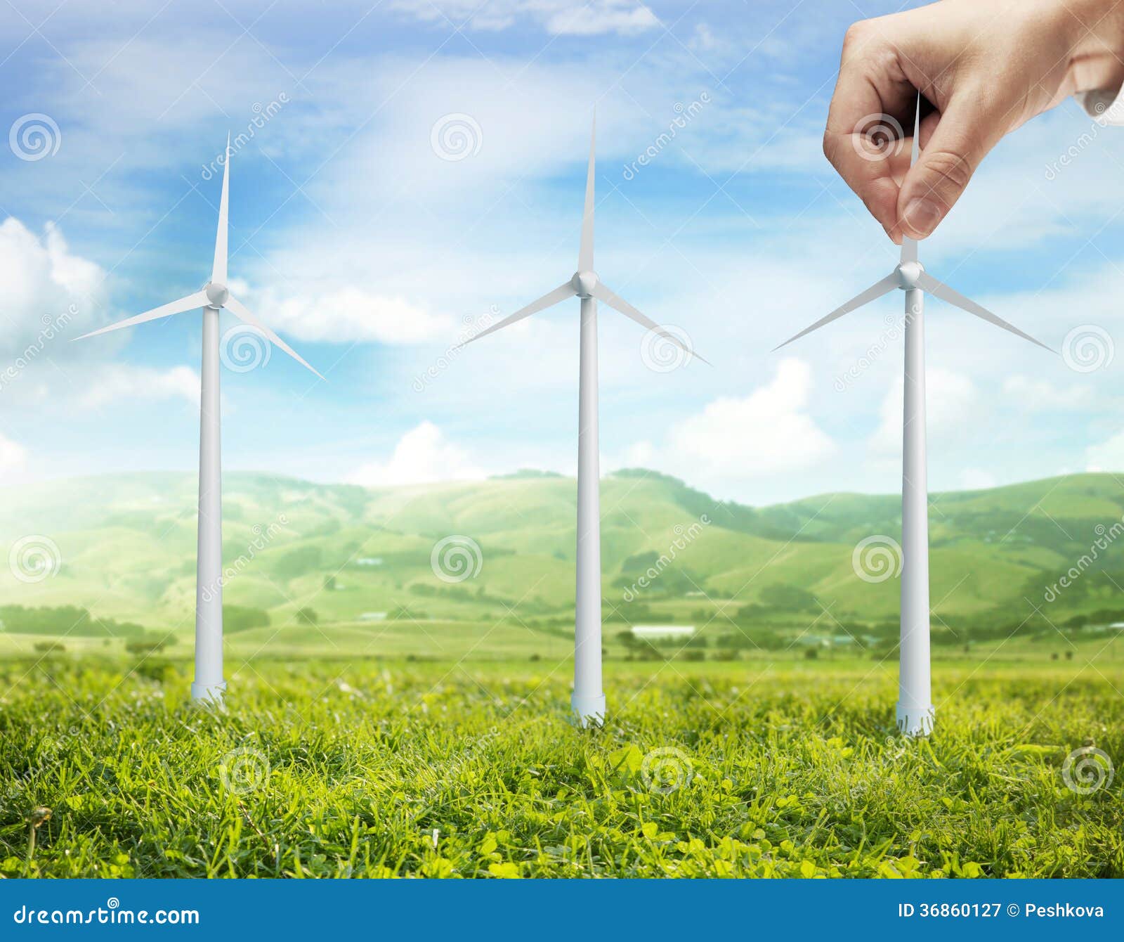 Wind turbine stock image. Image of protected, rotation - 36860127