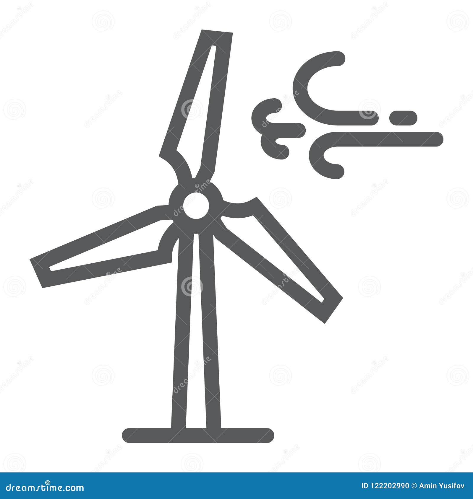 Wind Turbine Line Icon, Ecology and Energy Stock Vector - Illustration ... Wind Turbine Line Icon, Ecology and Energy Stock Vector - Illustration ...