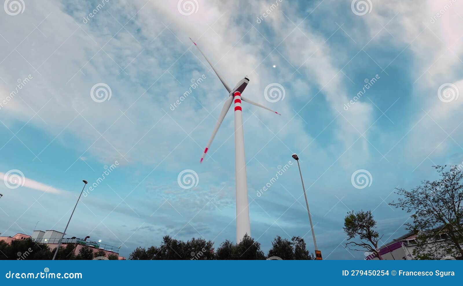 Wind Turbine is Moving Fast Timelapse Stock Footage - Video of ...