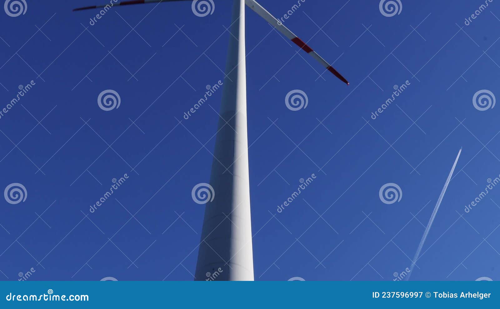 Wind Turbine Pan Upwards in the Winter Sky Stock Video - Video of power ...