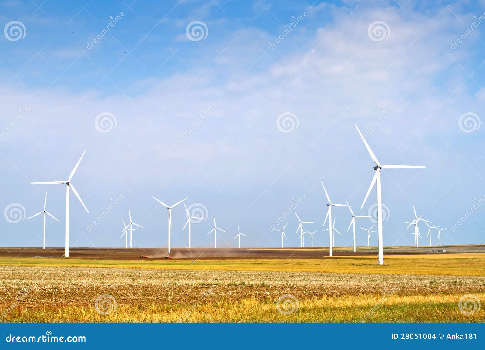 Wind Turbine Park in Romania Stock Photo - Image of windmills, country ...