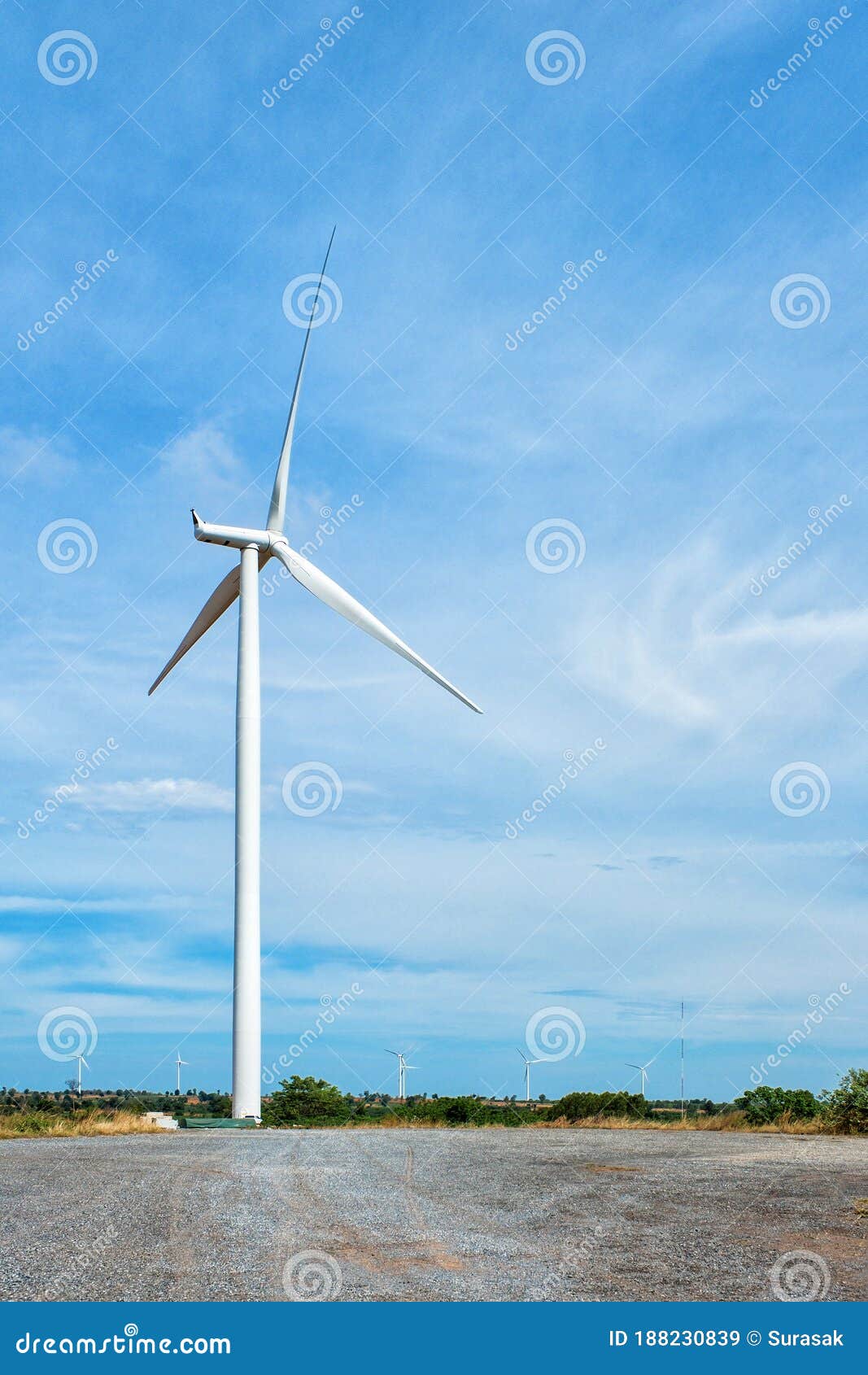 Wind Turbine Power at Daylight Stock Image - Image of mill, efficiency ...