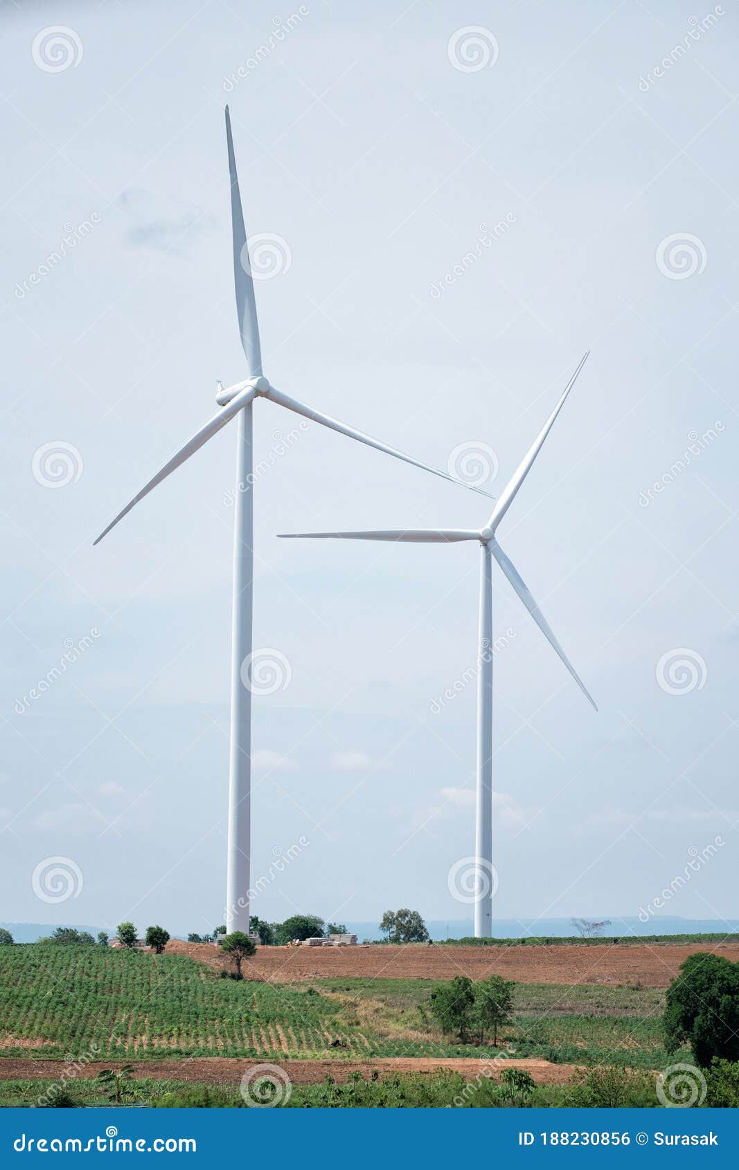 Wind Turbine Power at Daylight Stock Photo - Image of blade, close ...