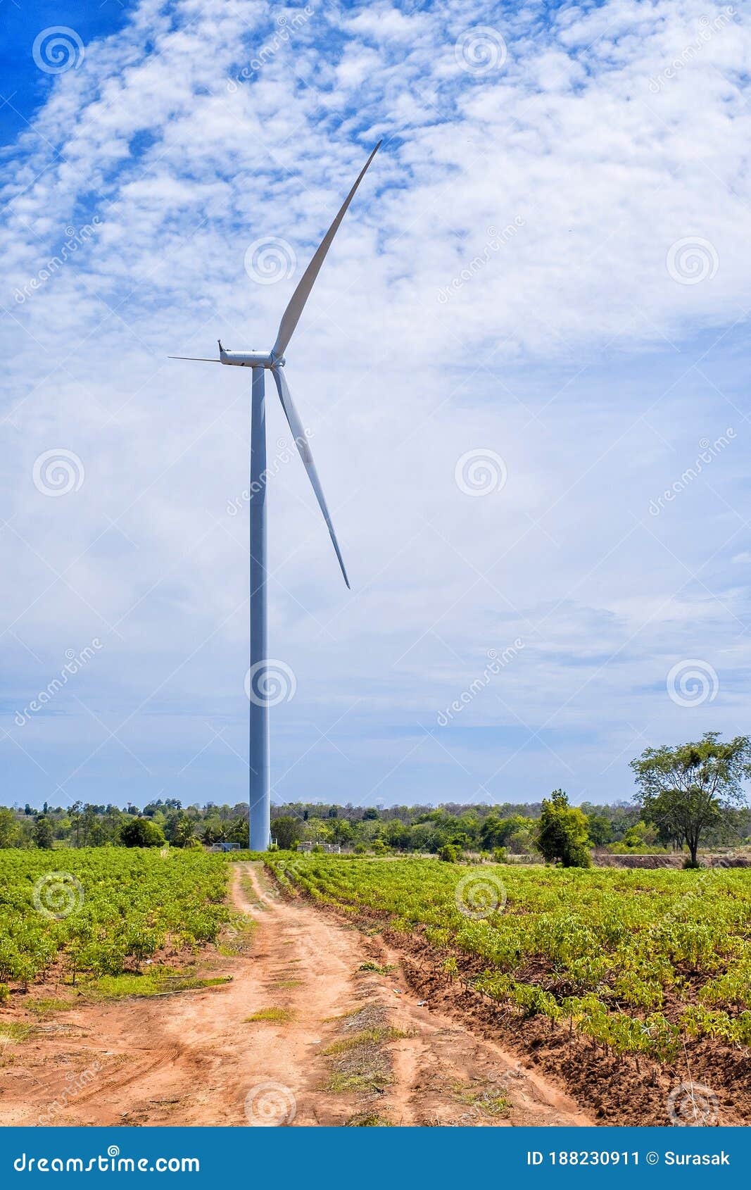 Wind Turbine Power at Daylight Stock Image - Image of farm, innovation ...