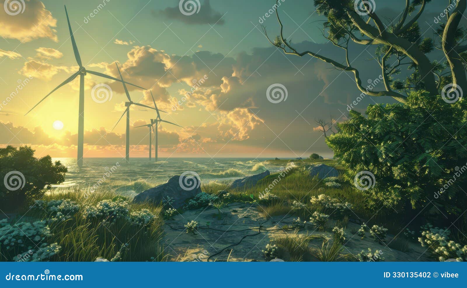 .Wind Turbine: Represents Engineering In Renewable Energy, Ideal For ...