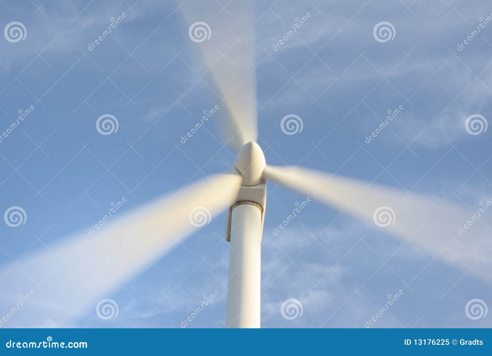 Wind turbine rotation stock image. Image of spinning - 13176225