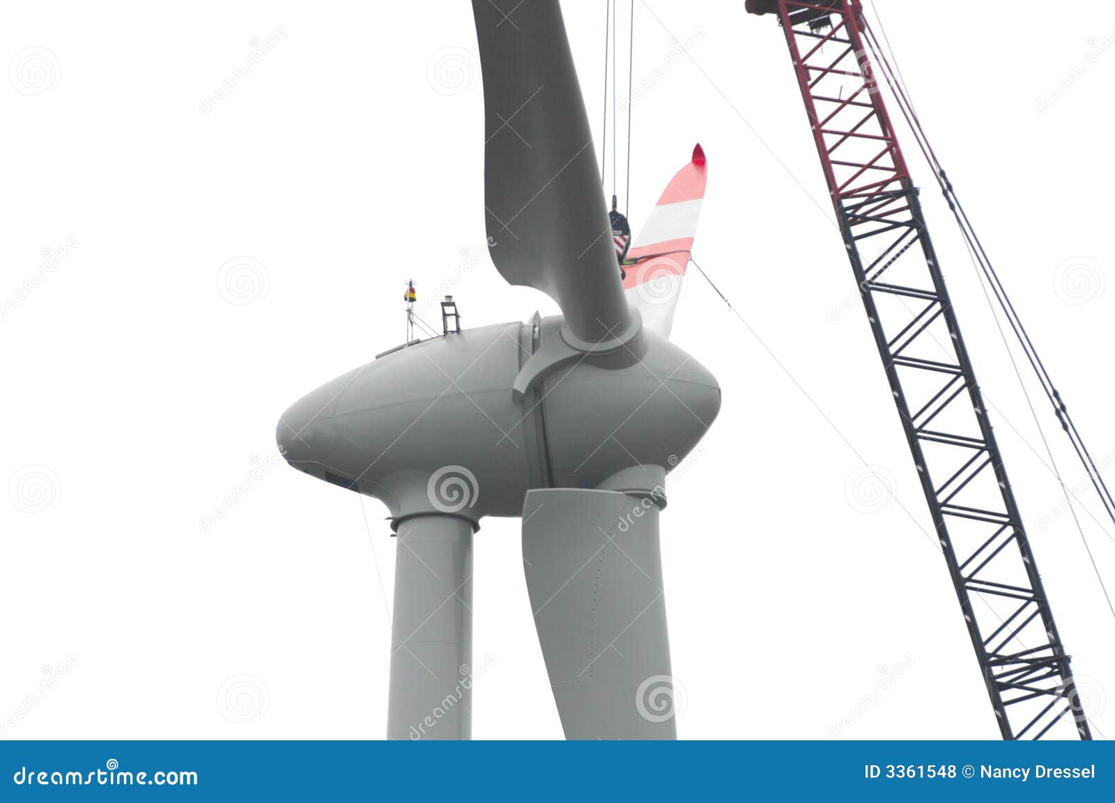 Wind turbine rotor stock photo. Image of fuel, isolated - 3361548