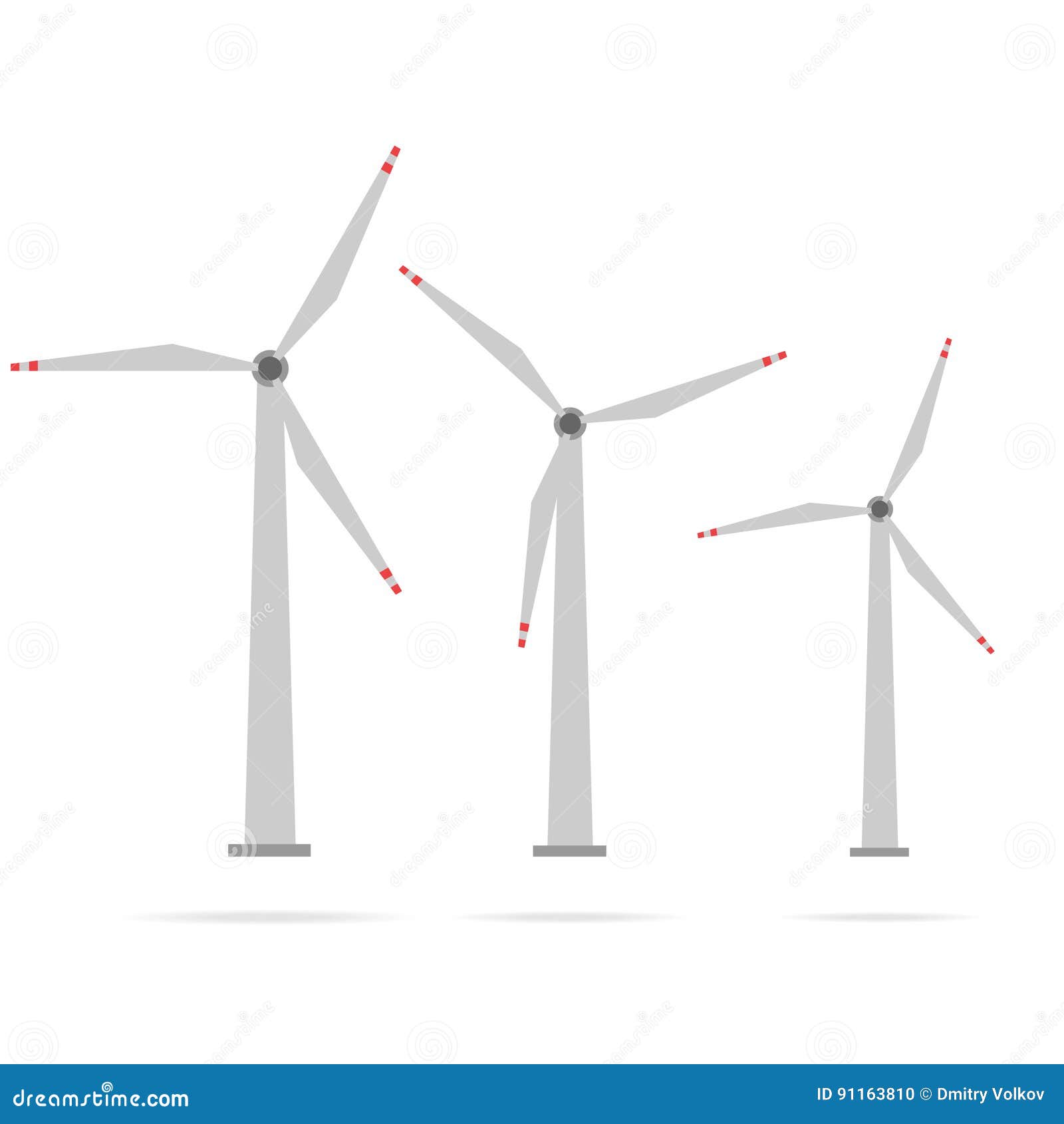 Wind turbine stock illustration. Illustration of innovation - 91163810