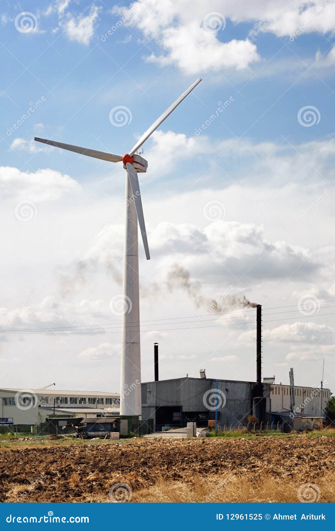 Wind Turbine by Smoking Pipe Stock Image - Image of power, mill: 12961525