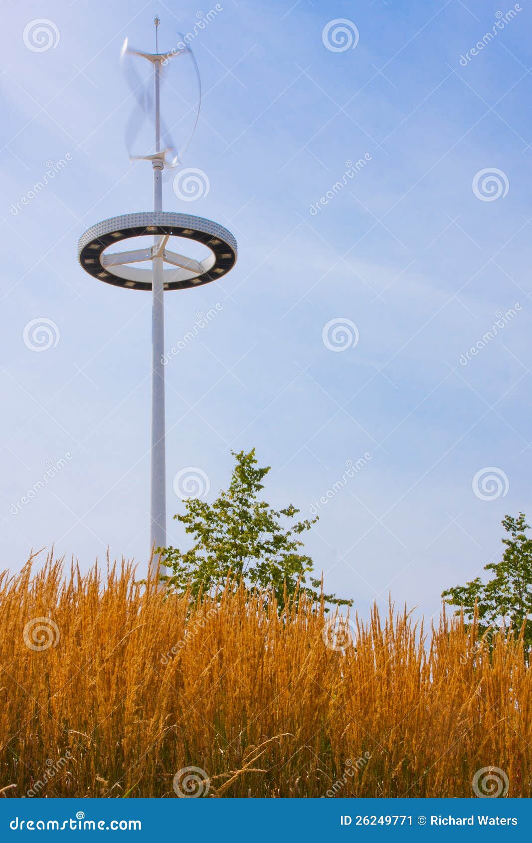 Wind turbine spinning stock image. Image of energy, vertical - 26249771