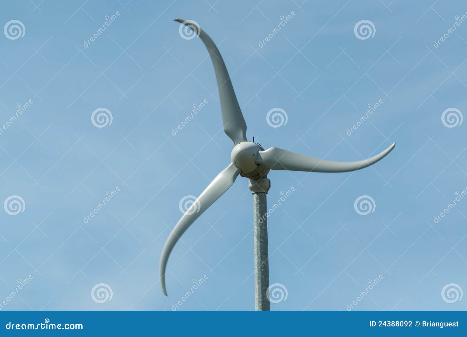Wind Turbine Spinning in the Wind Stock Photo - Image of energy ...