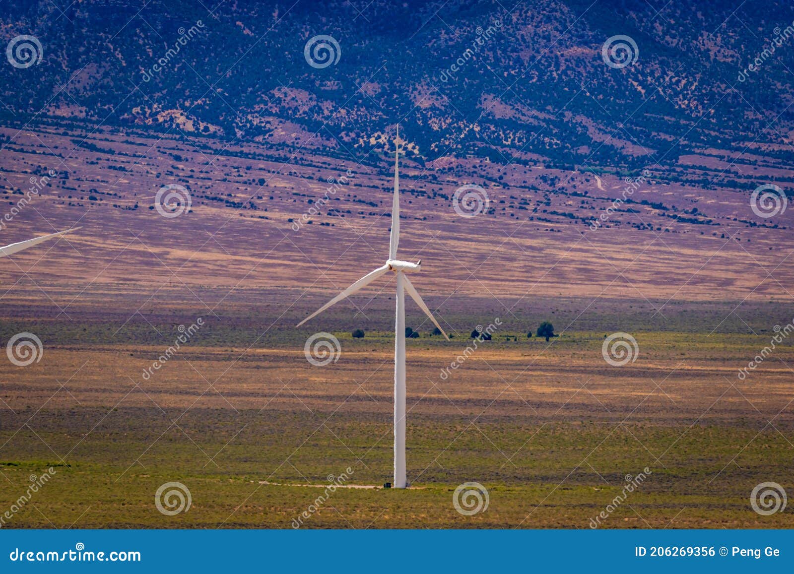 Wind Turbine at Spring Valley Wind Farm Stock Photo - Image of ...