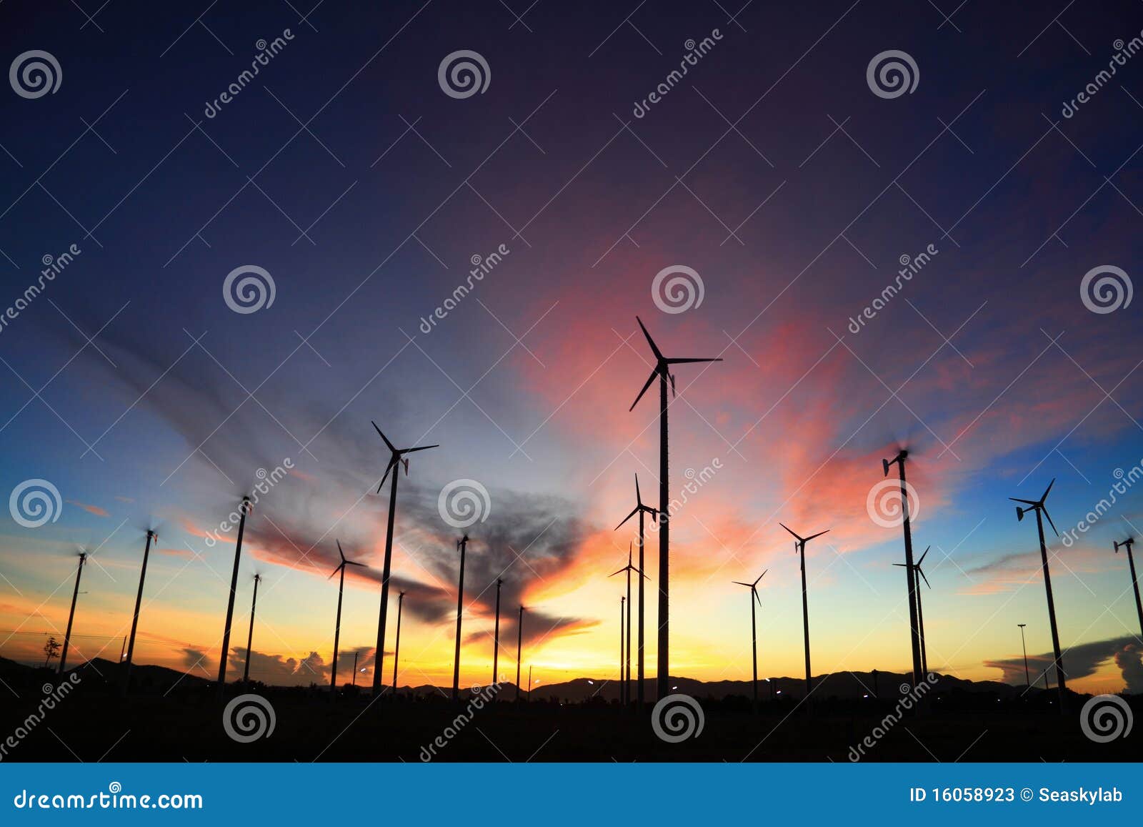 Wind turbine in thailand stock image. Image of industry - 16058923