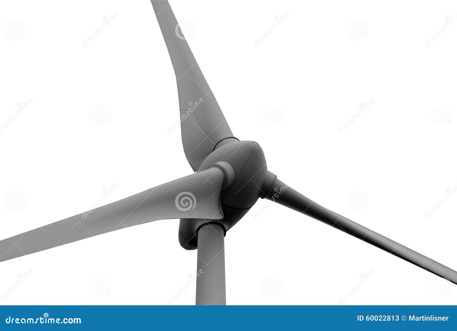 Wind Turbine on White Background Stock Image - Image of green ...