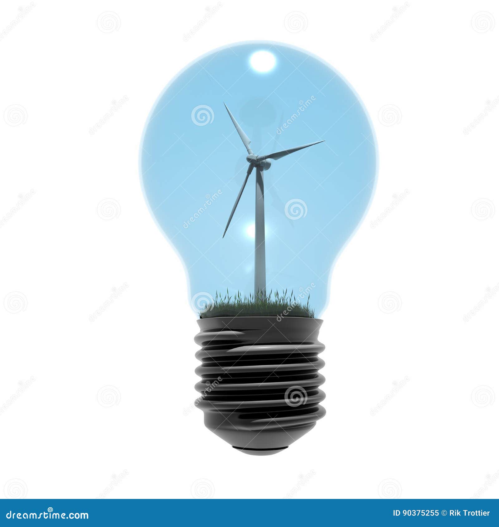 Wind Energy stock illustration. Illustration of windmill - 90375255