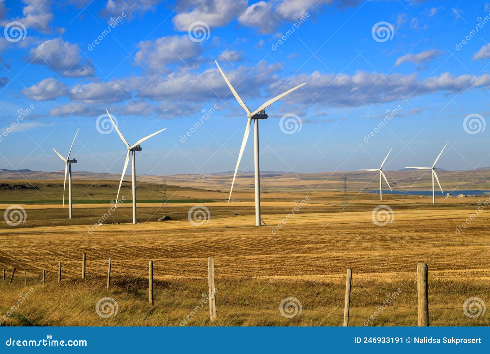 Wind Turbine Windmill Renewable Energy Alberta Canada Stock Image ...