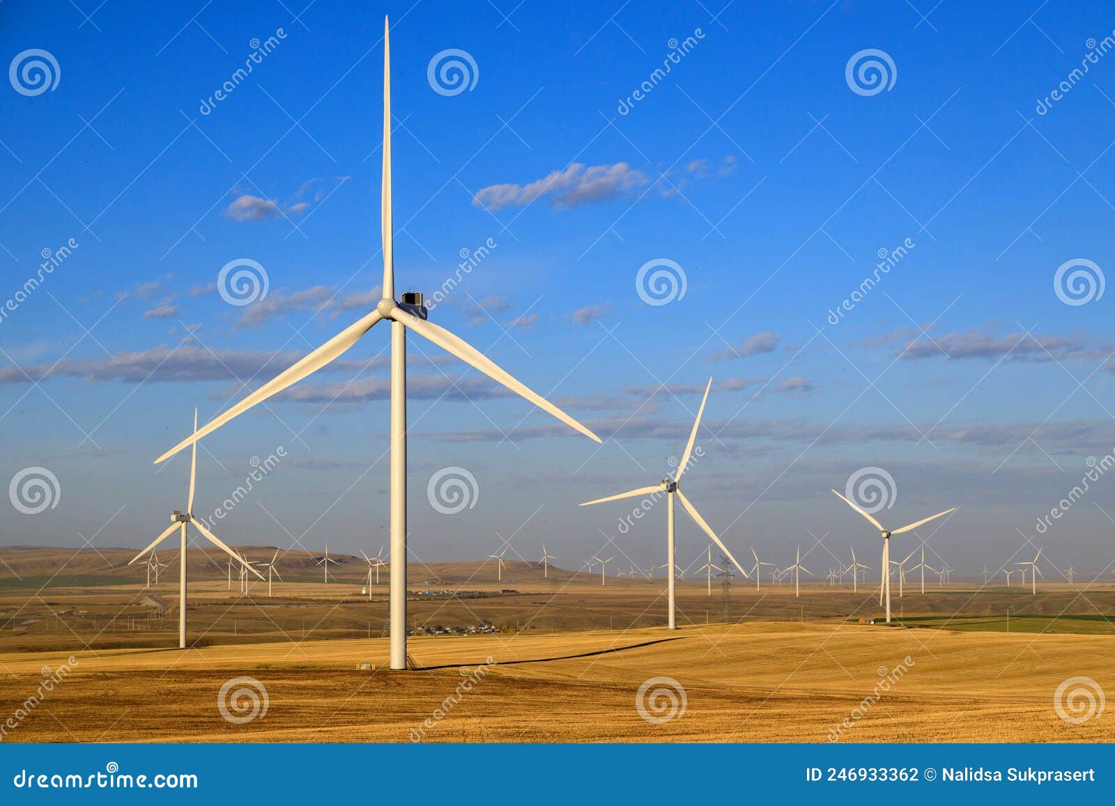 Wind Turbine Windmill Renewable Energy Alberta Canada Stock Photo ...