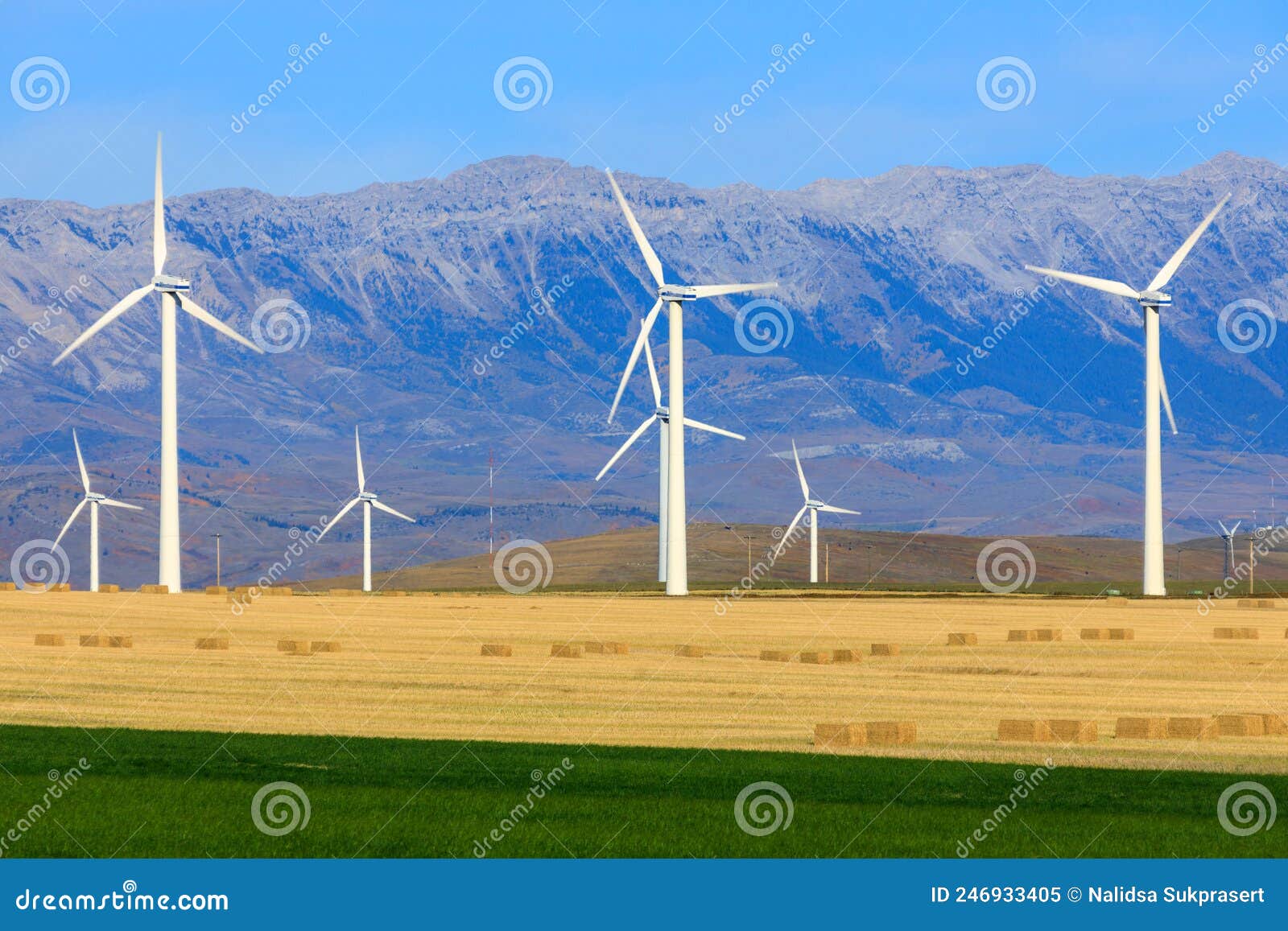 Wind Turbine Windmill Renewable Energy Alberta Canada Stock Image ...
