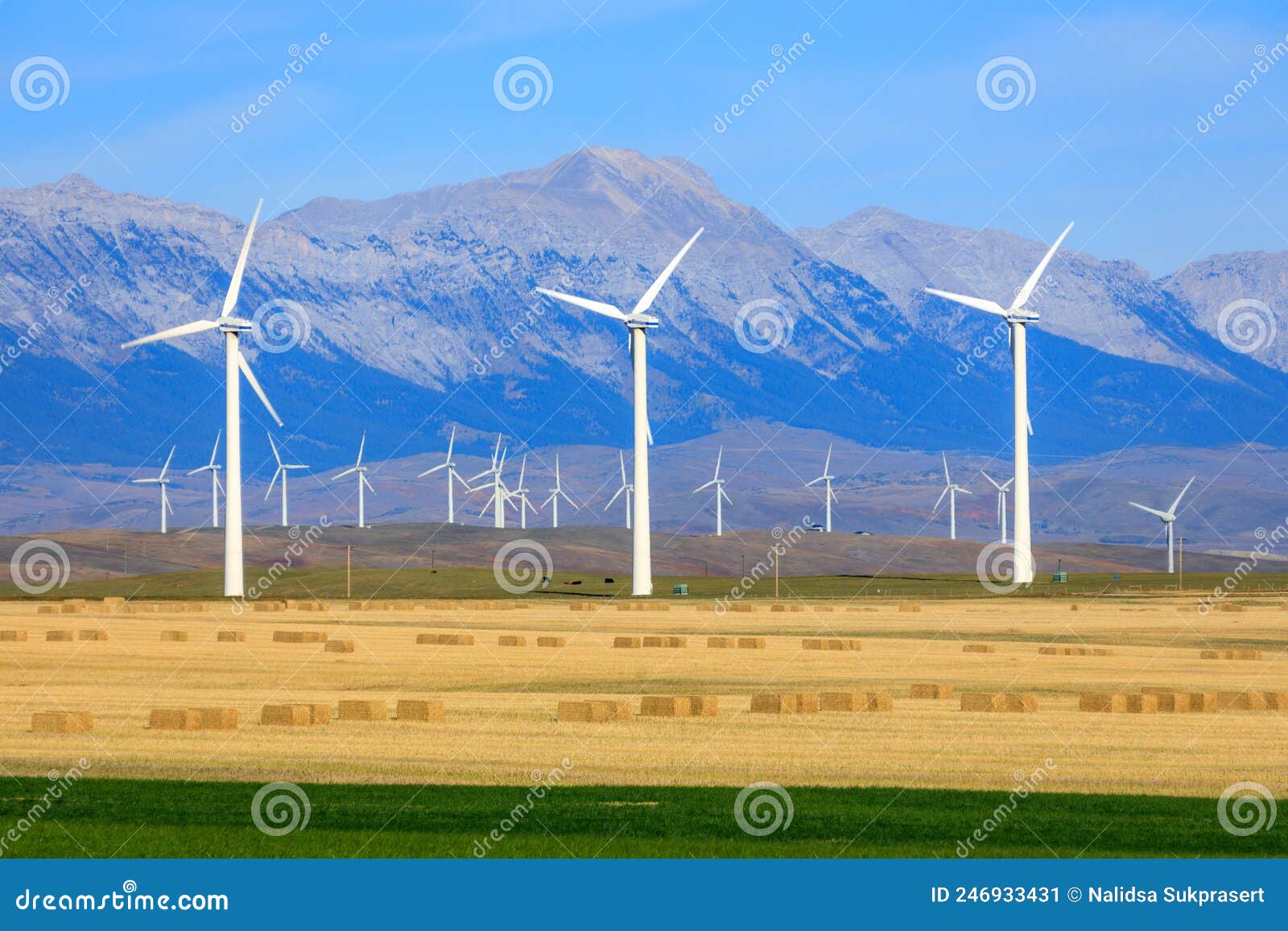 Wind Turbine Windmill Renewable Energy Alberta Canada Stock Image ...