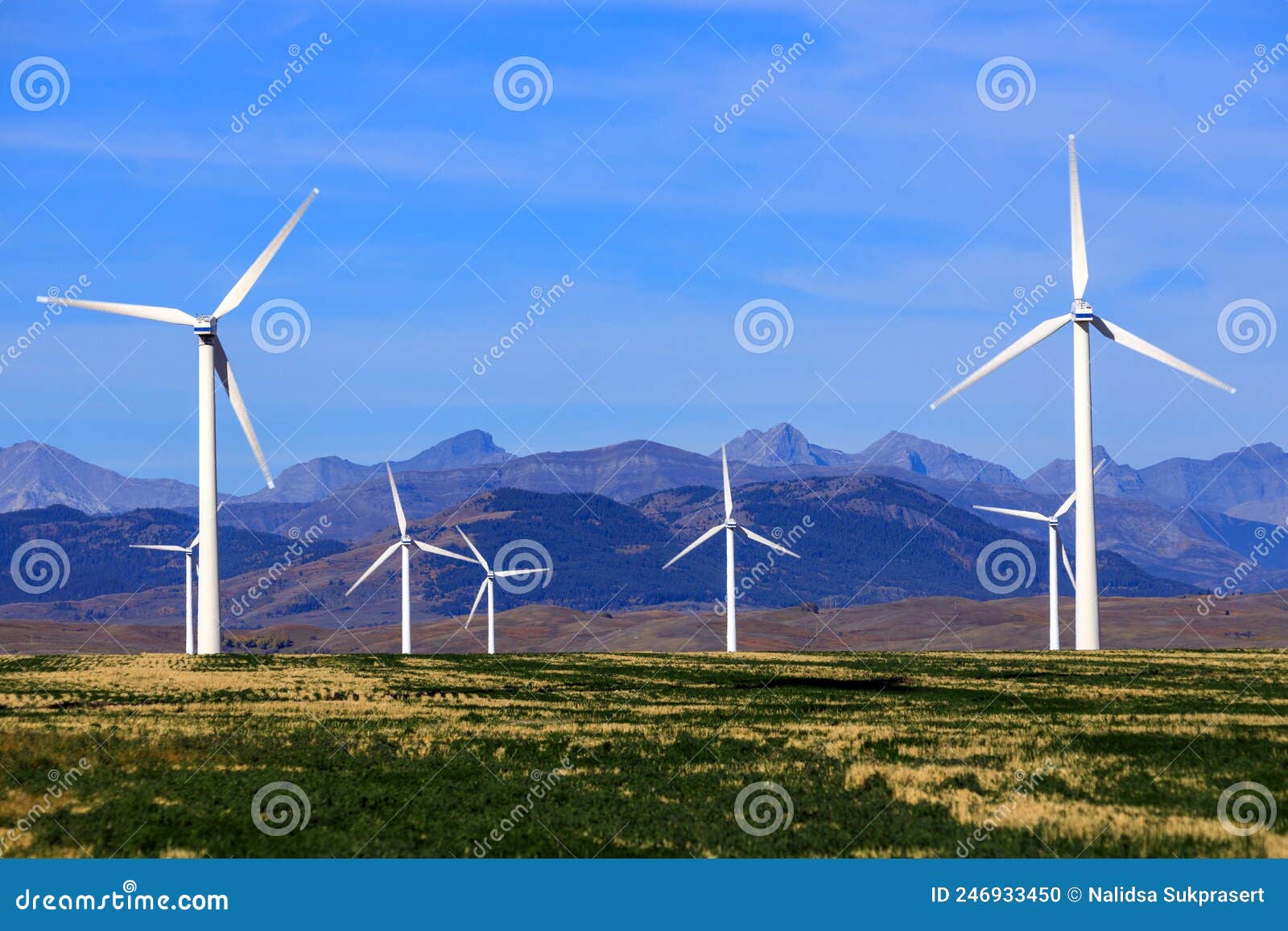 Wind Turbine Windmill Renewable Energy Alberta Canada Stock Photo ...