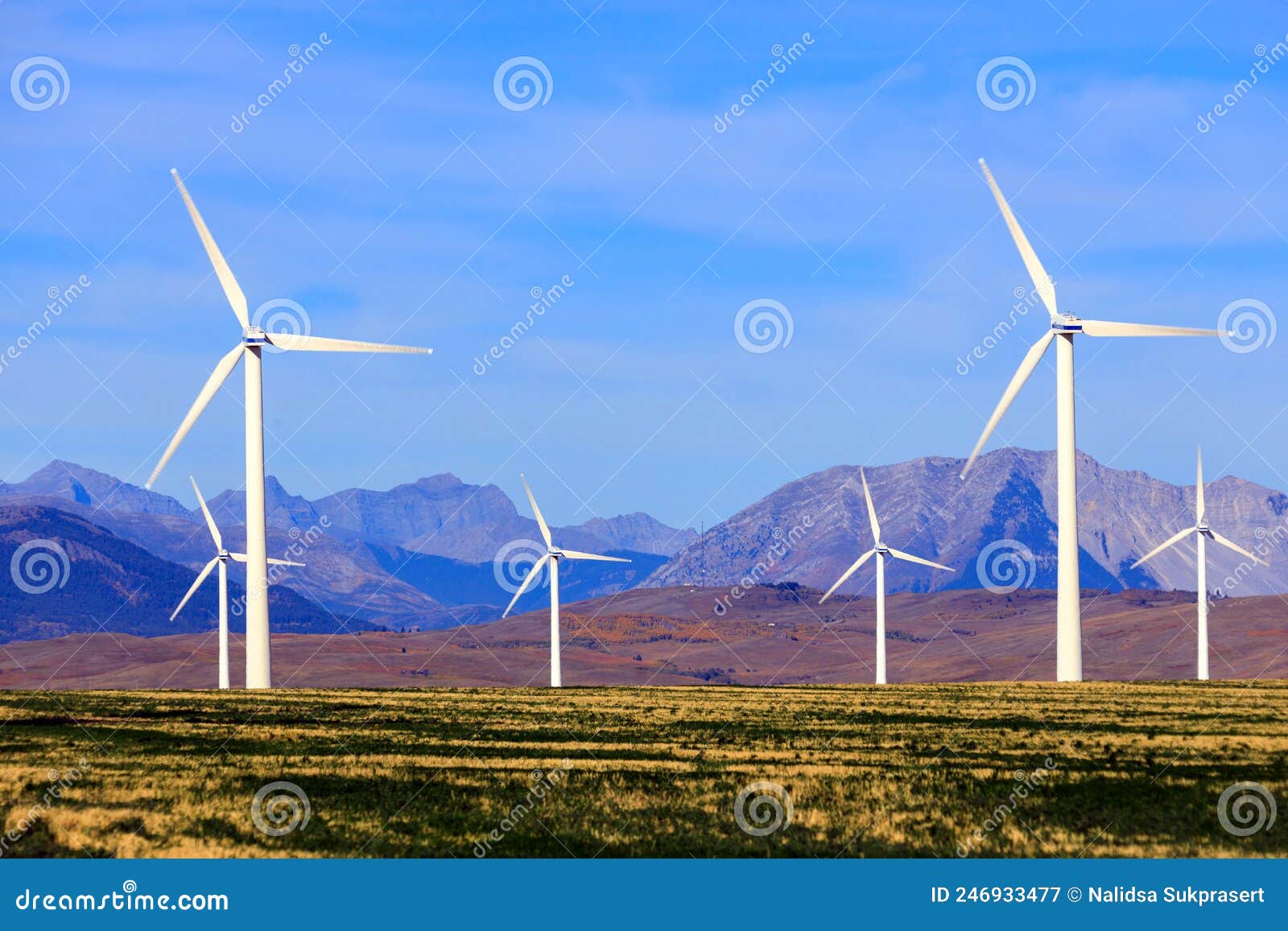 Wind Turbine Windmill Renewable Energy Alberta Canada Stock Image ...