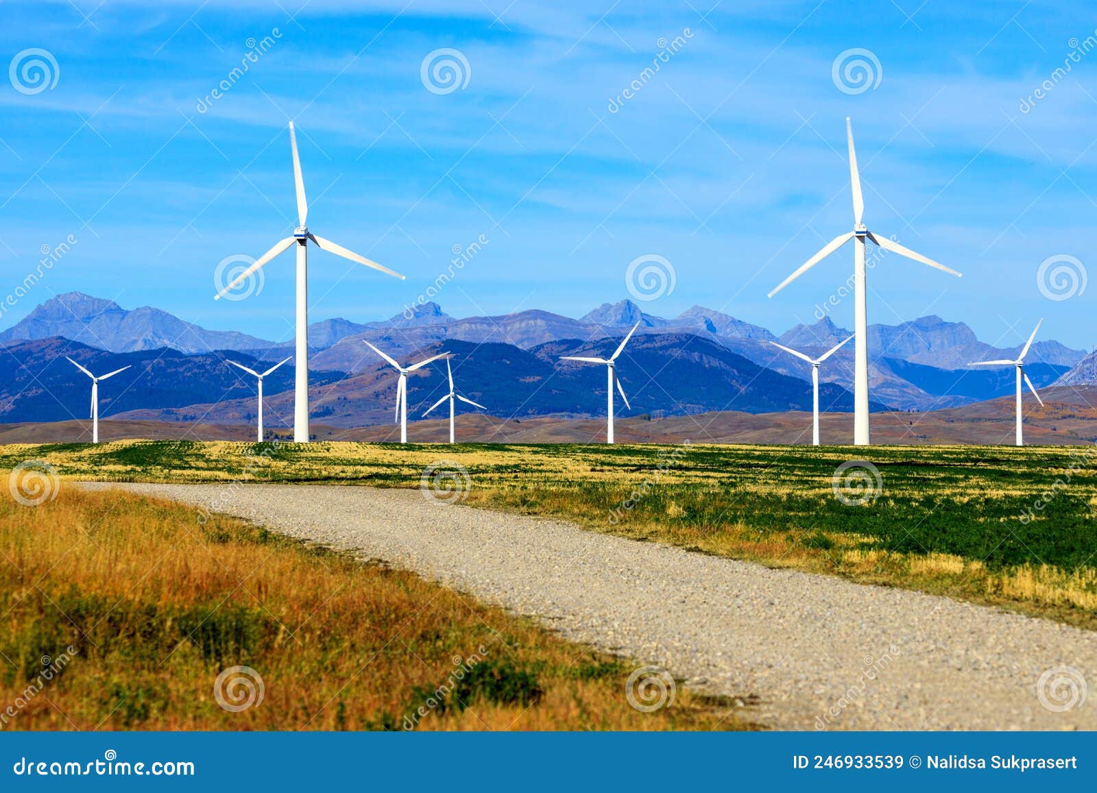 Wind Turbine Windmill Renewable Energy Alberta Canada Stock Image ...