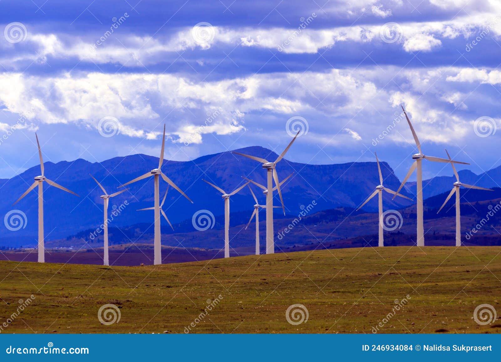 Wind Turbine Windmill Renewable Energy Alberta Canada Stock Photo ...