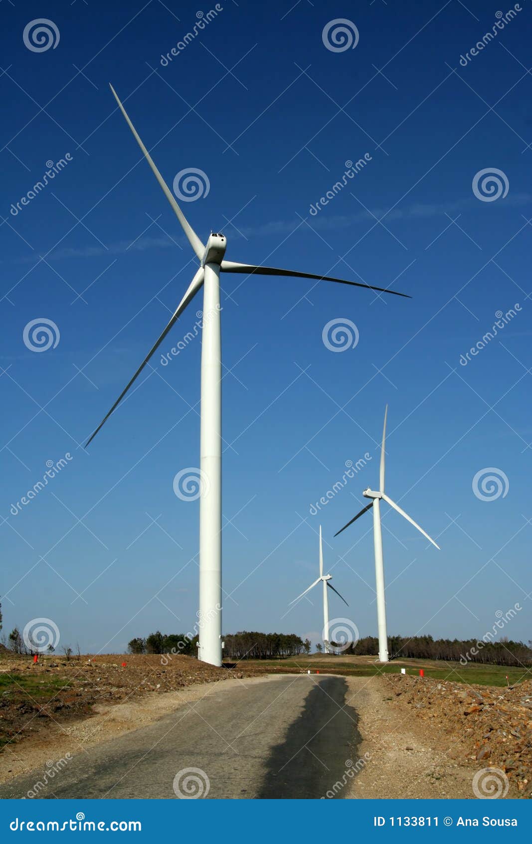 Wind turbines stock image. Image of invention, clean, friendly - 1133811