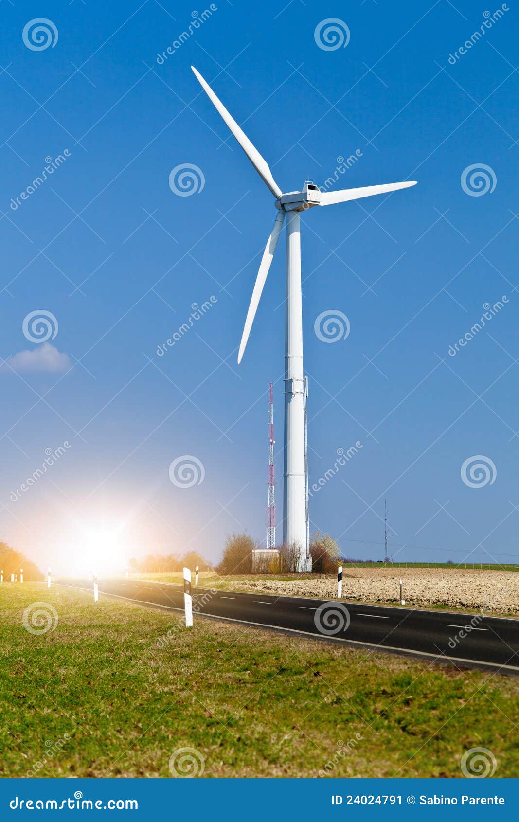 Wind turbines stock image. Image of power, renewable - 24024791