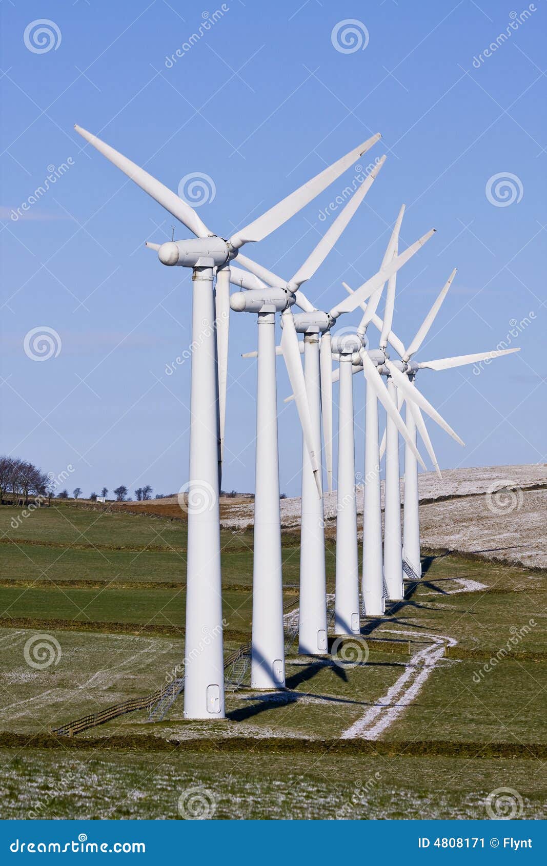 Wind turbines stock image. Image of climate, generate - 4808171