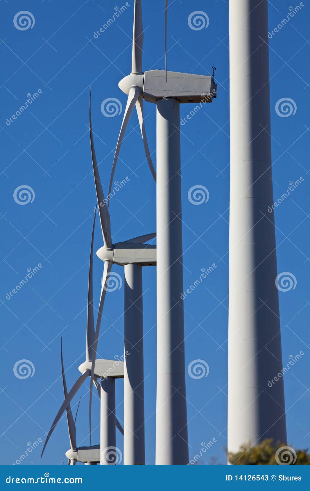 Wind Turbines on Alternative Energy Windmill Farm Stock Image - Image ...