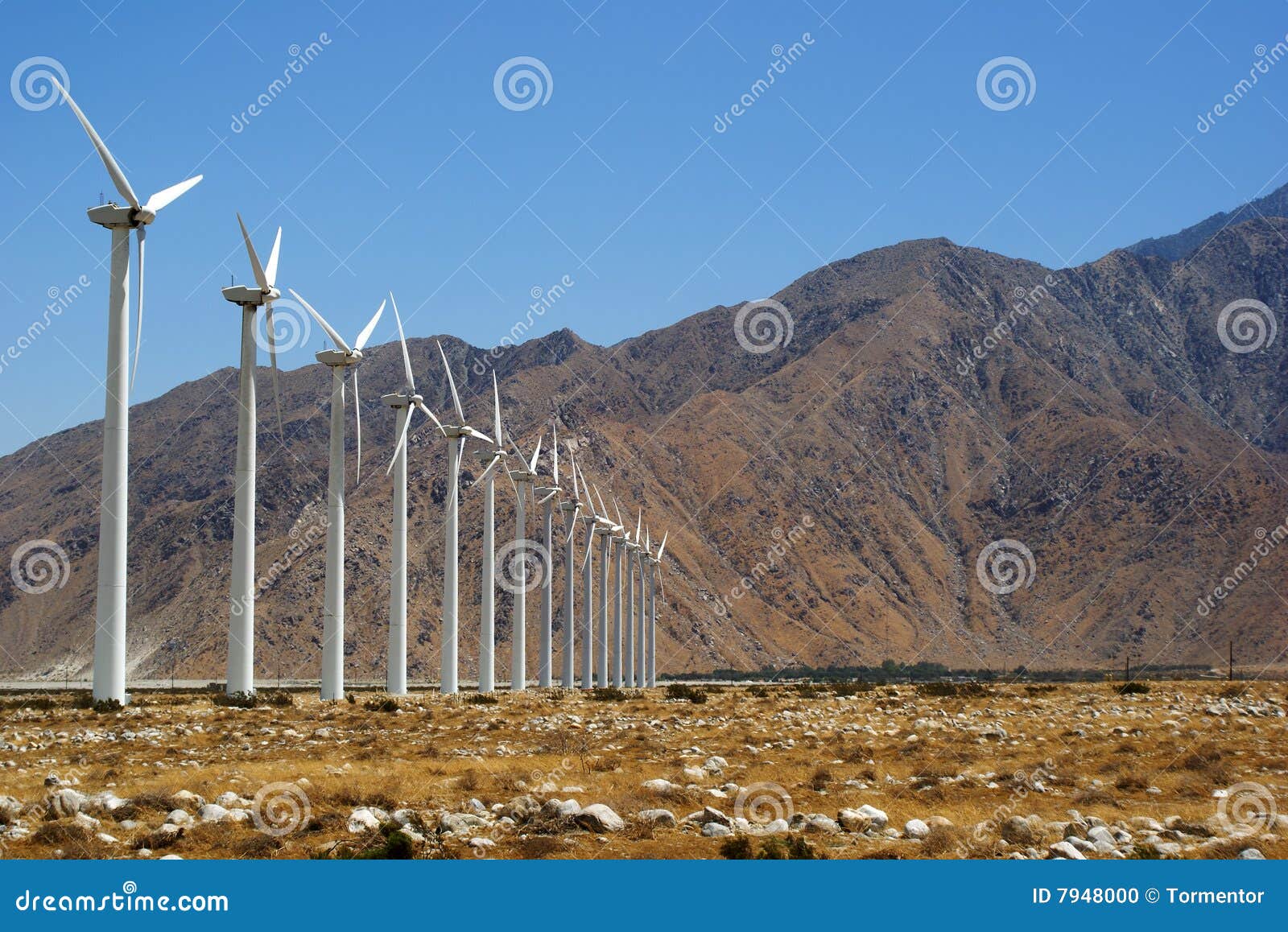 Wind Turbines in California Stock Photo - Image of power, wind: 7948000