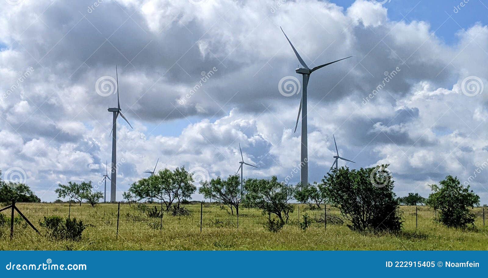 Wind Turbines in Central Texas Stock Image - Image of grass, wind ...
