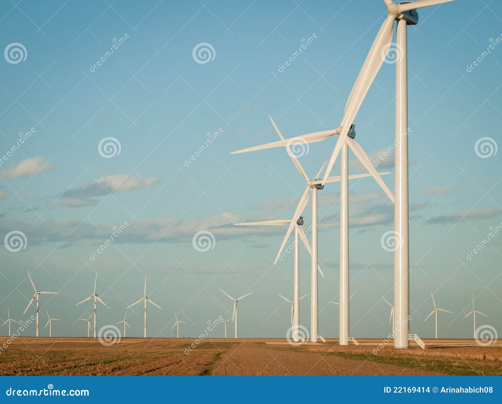 Wind turbines farm stock photo. Image of nature, power - 22169414