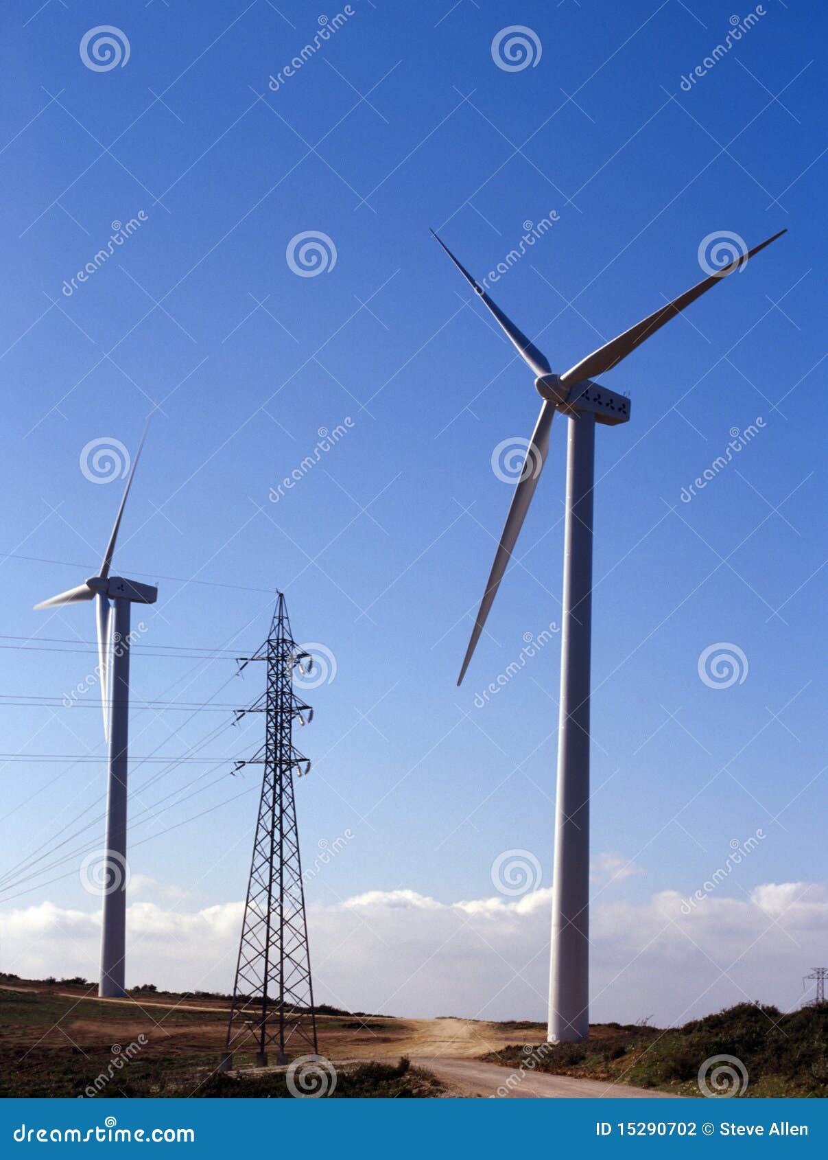 Wind Turbines - Power Generation Stock Photo - Image of windy ...