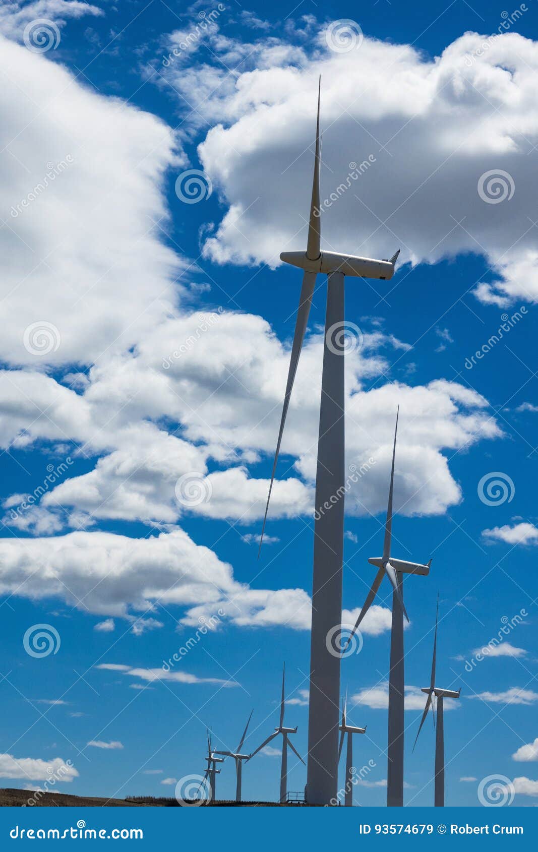 Wind Turbines and Wheat Fields in Eastern Oregon Stock Image - Image of ...