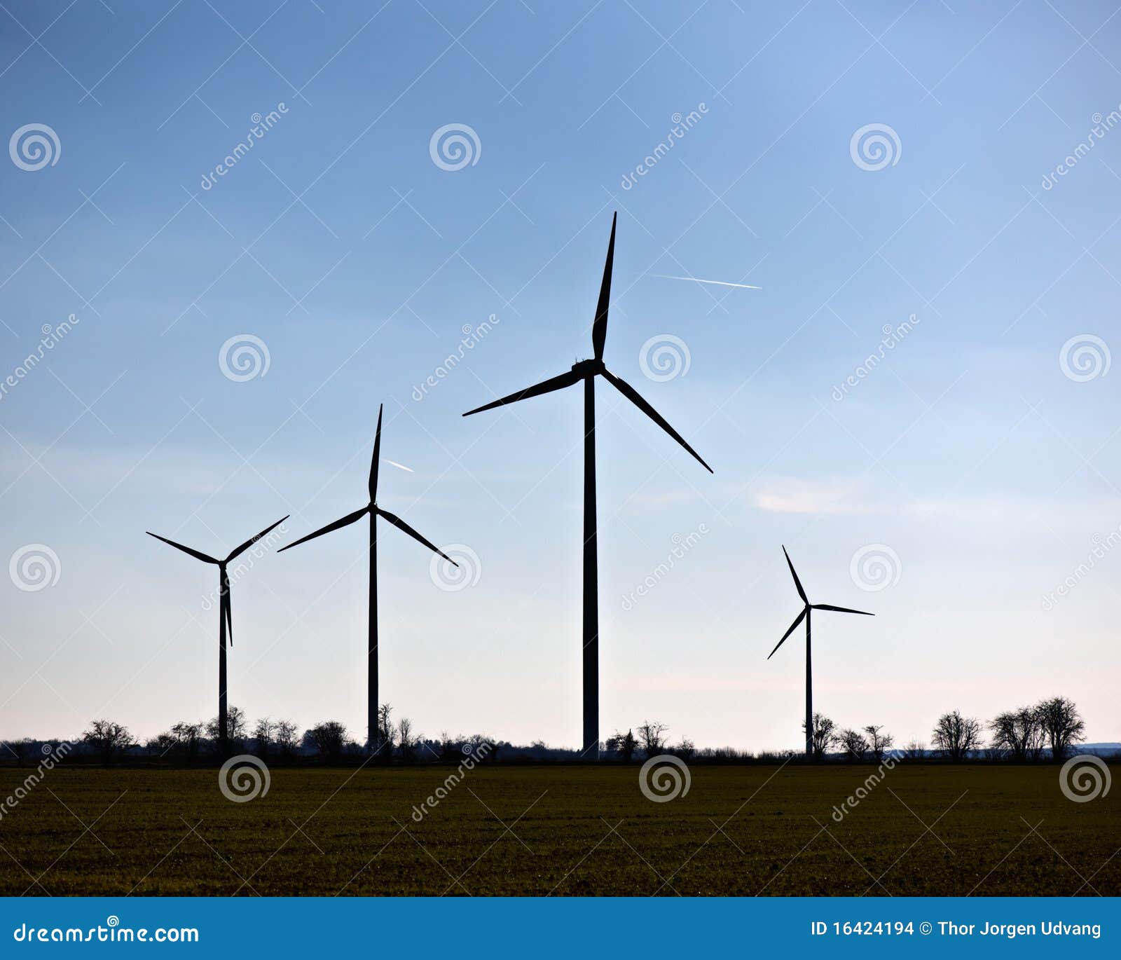 Wind Turbines in a Rural Landscape Stock Photo - Image of electricity ...