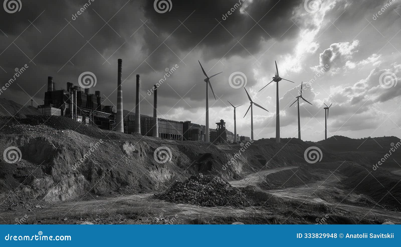 Wind Turbines Stand in Stark Contrast To Closed Coal Mines and Old ... Wind Turbines Stand in Stark Contrast To Closed Coal Mines and Old ...