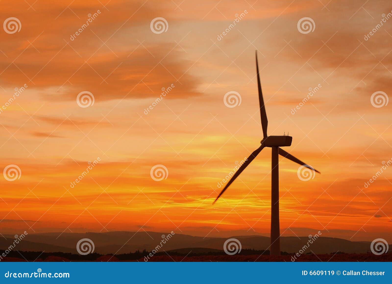 Wind turbines at sunset stock image. Image of renewable - 6609119