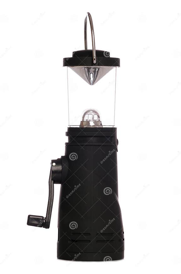 Wind Up Camping Travel Lantern Light Stock Photo - Image of torch ...