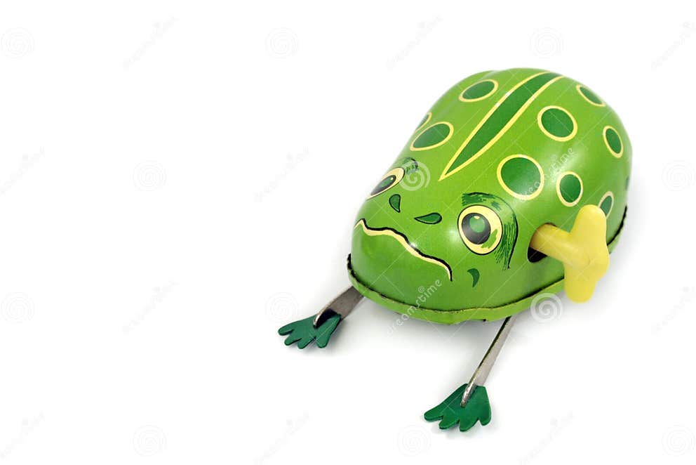 Wind-up frog stock photo. Image of object, child, windup - 489442