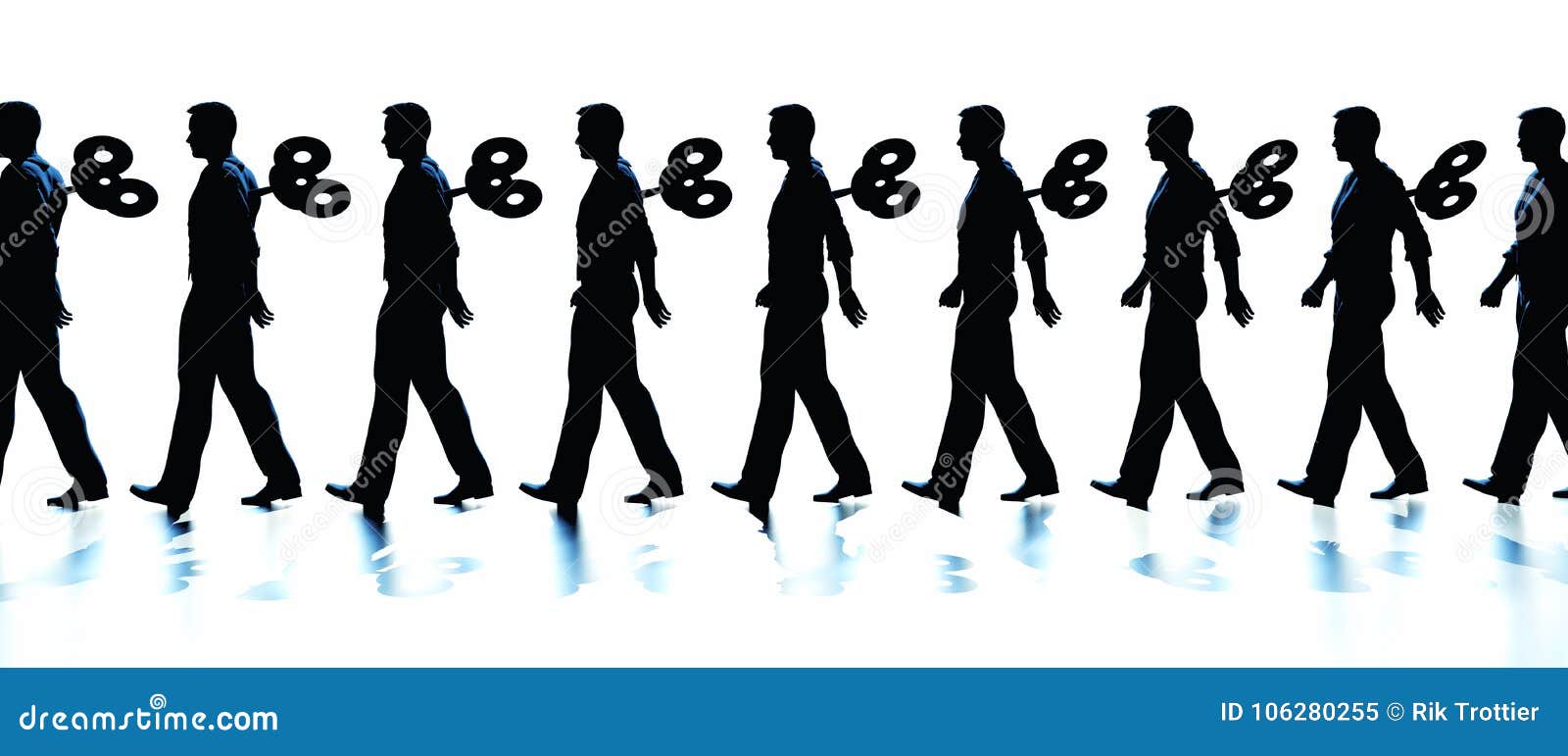 Wind up men stock illustration. Illustration of winding - 106280255