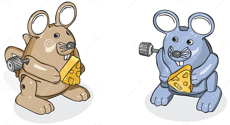 Wind-Up Mice 2 stock vector. Illustration of gizmo, holding - 16016986