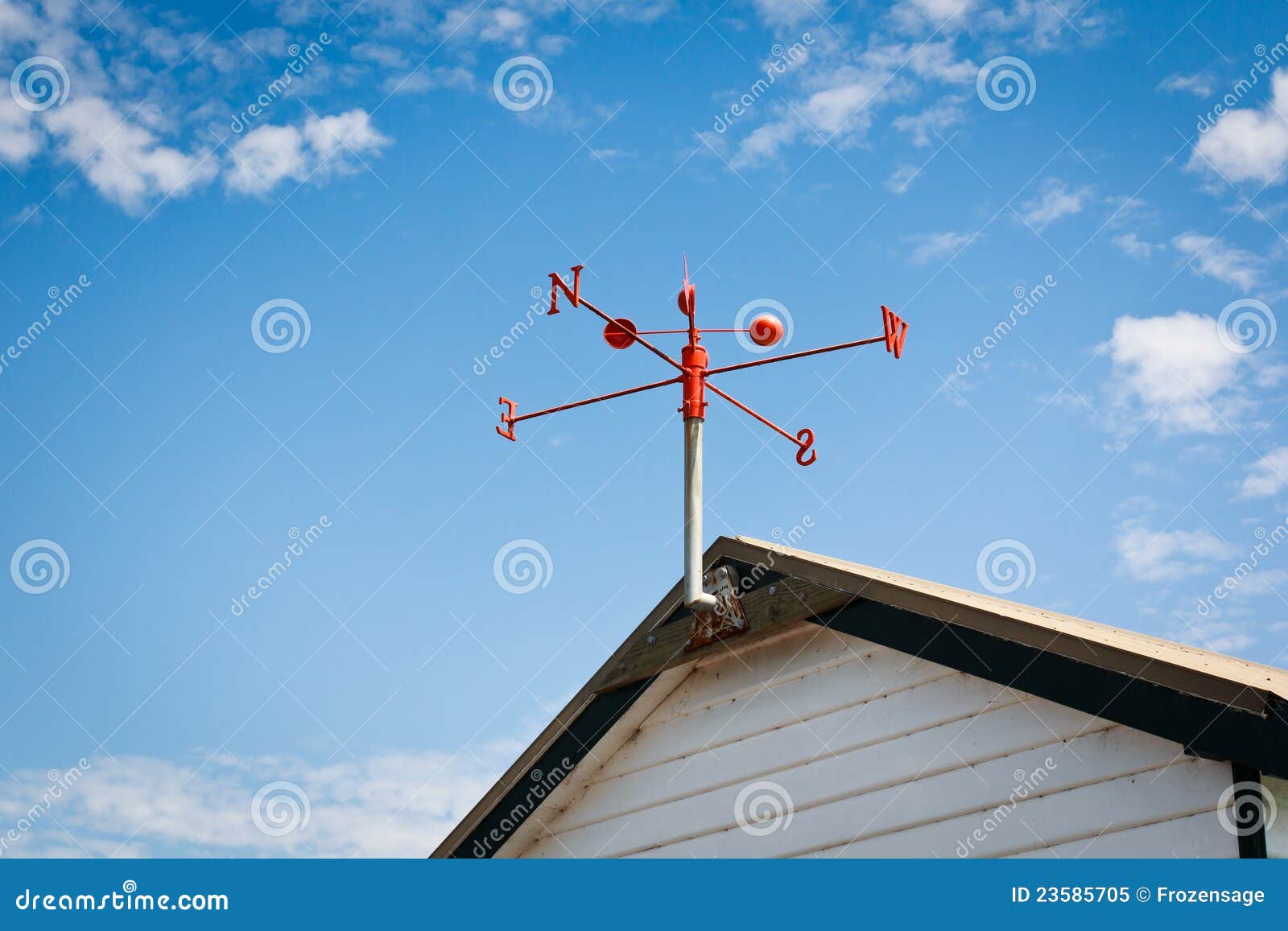 Wind vane stock image. Image of meteorology, roof, dock - 23585705