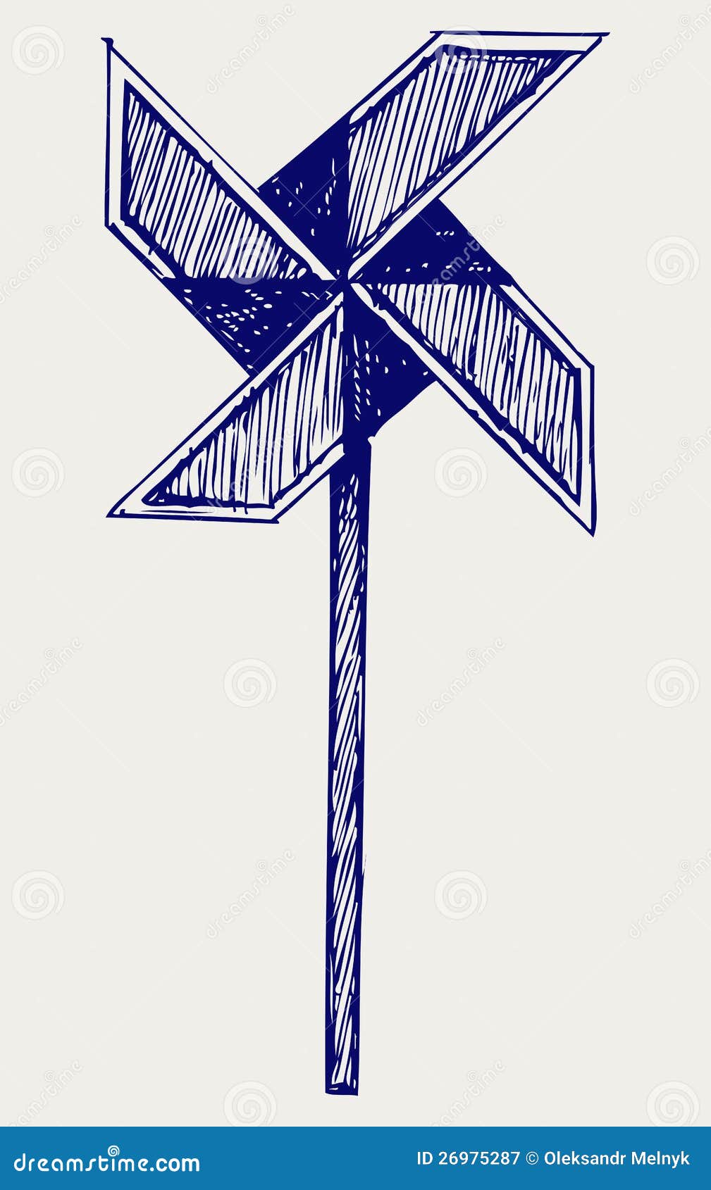 Wind vane stock vector. Illustration of circus, childish - 26975287