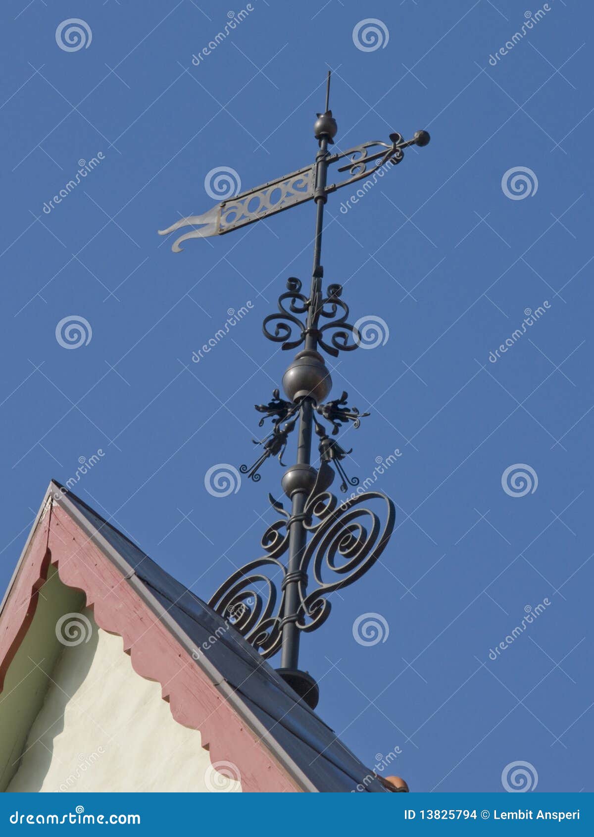 Wind-vane of ancient city stock photo. Image of church - 13825794