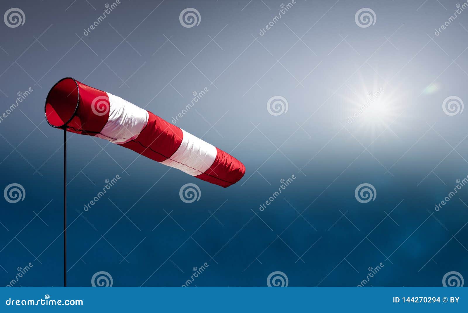 Wind Vane in dark sky stock photo. Image of dark, windfahne - 144270294