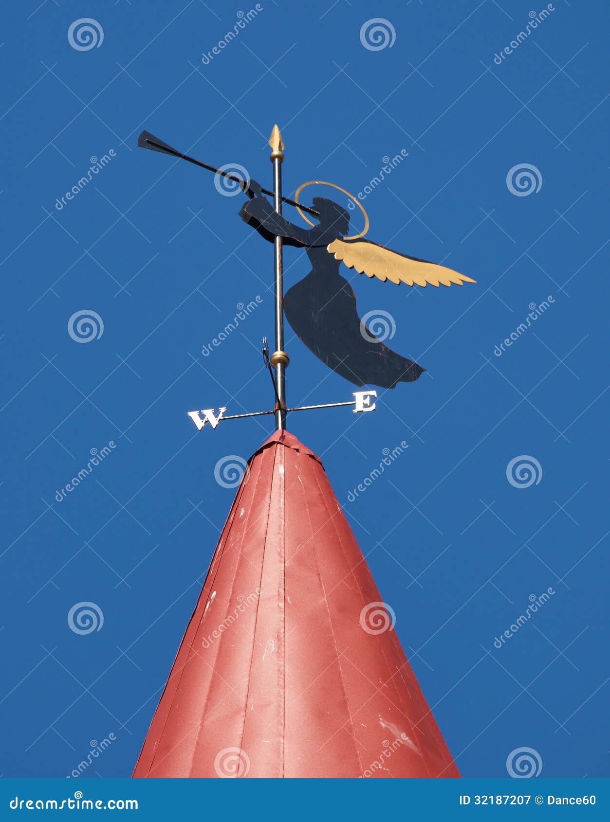 Wind vane stock image. Image of direction, wind, angel - 32187207
